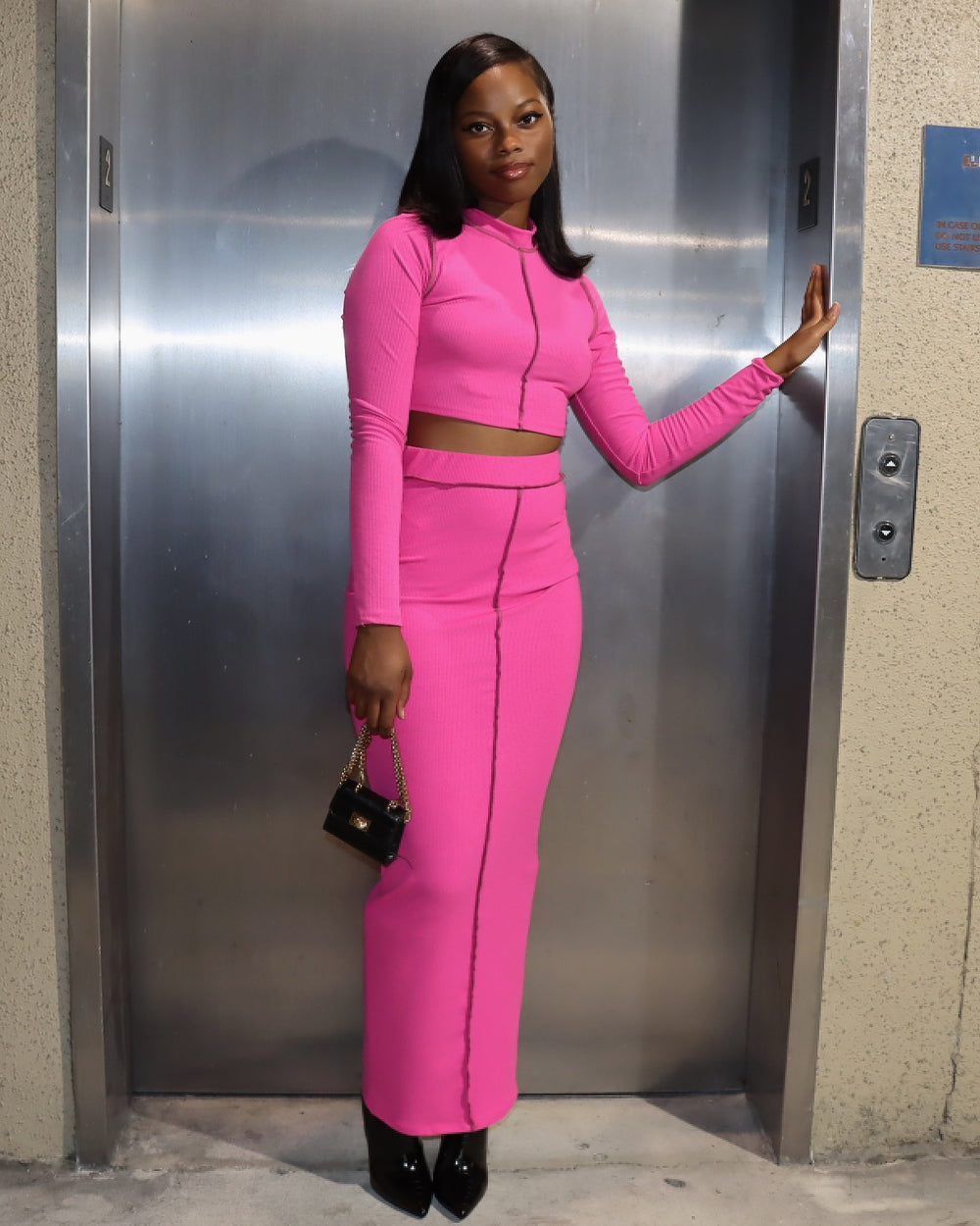 A Dash of Pink Skirt Set – She's A Doll