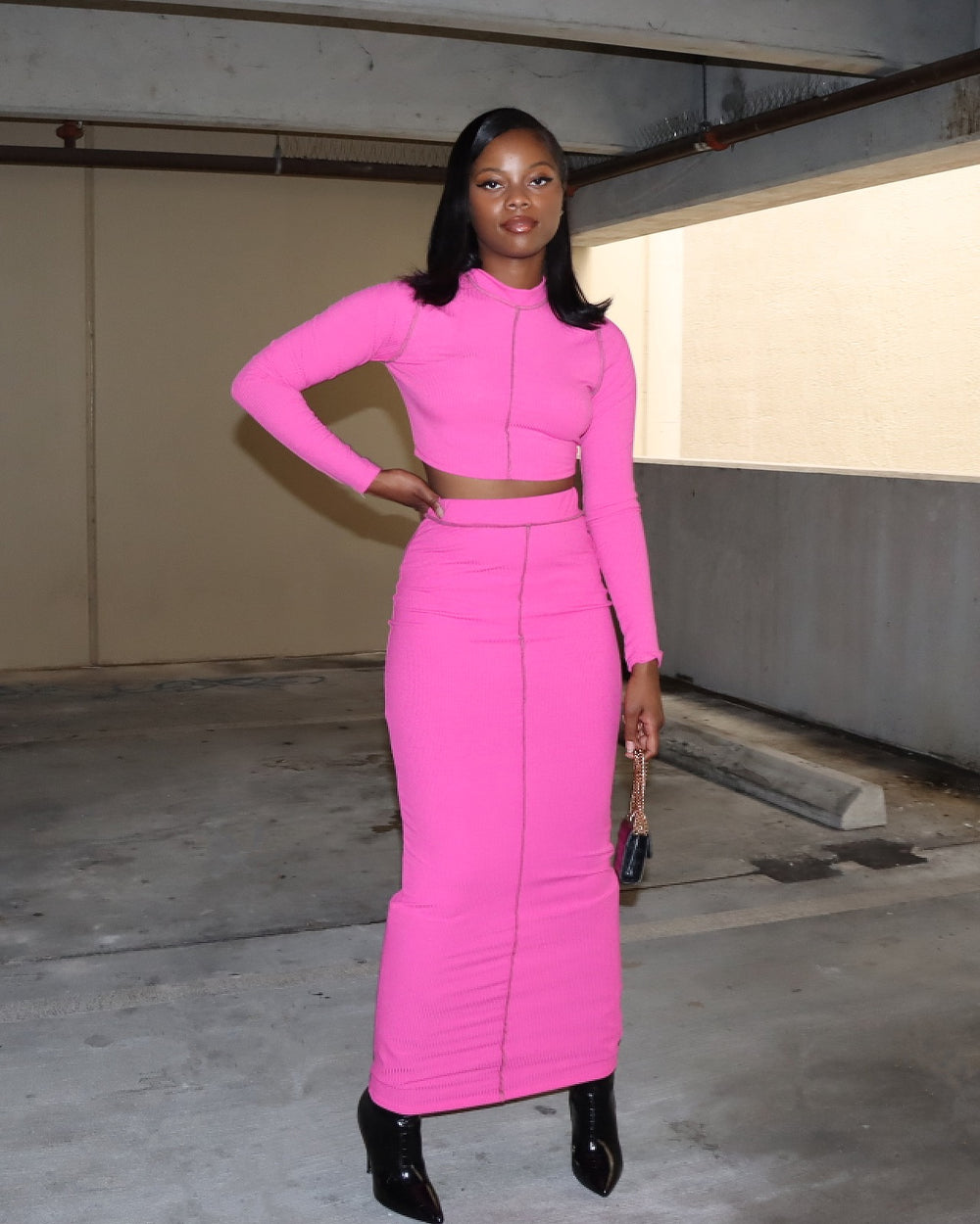 A Dash of Pink Skirt Set – She's A Doll